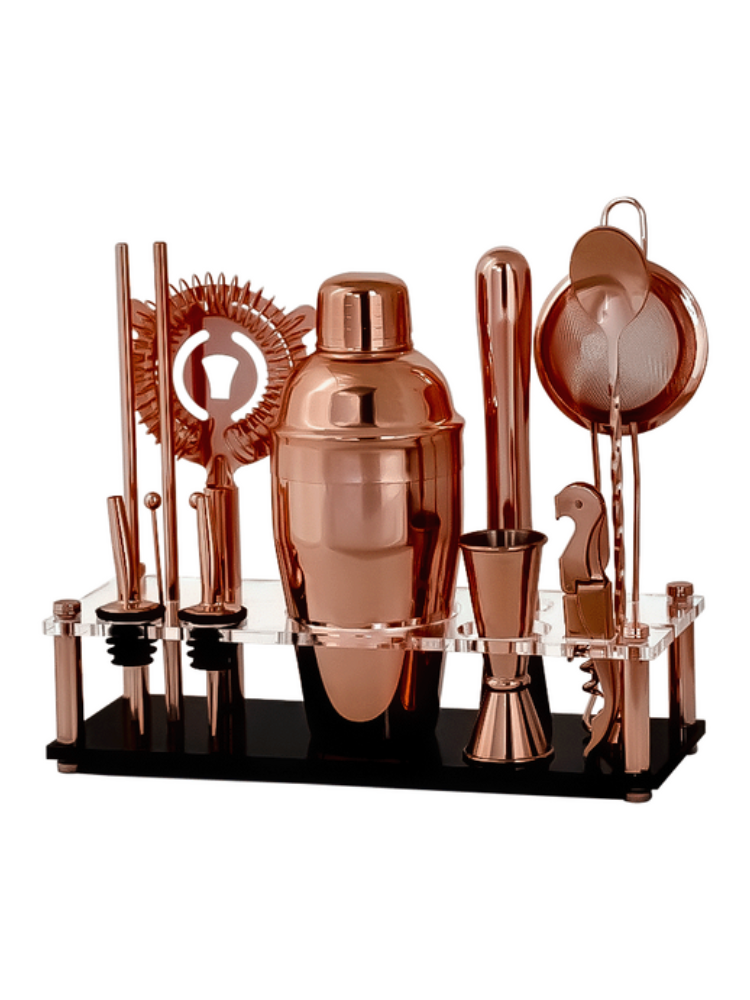 Cocktail Kit with Stand in copper | Gift Ideas | Bar Tools | New ...